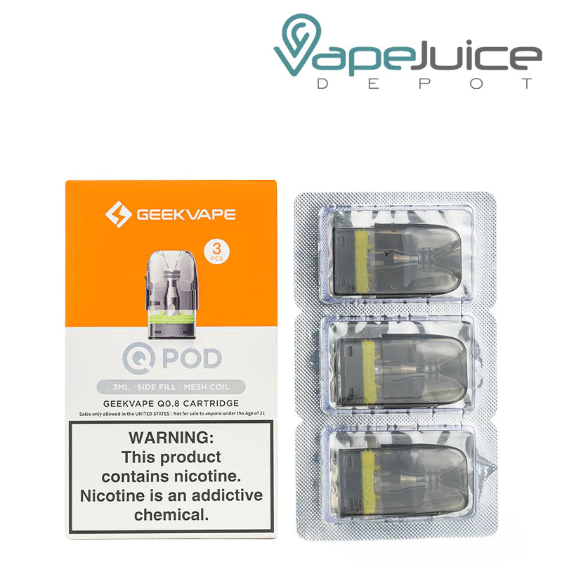 GeekVape Q 3ML Refillable Replacement Cartridge Pod - Pack of 3 Geekva ...