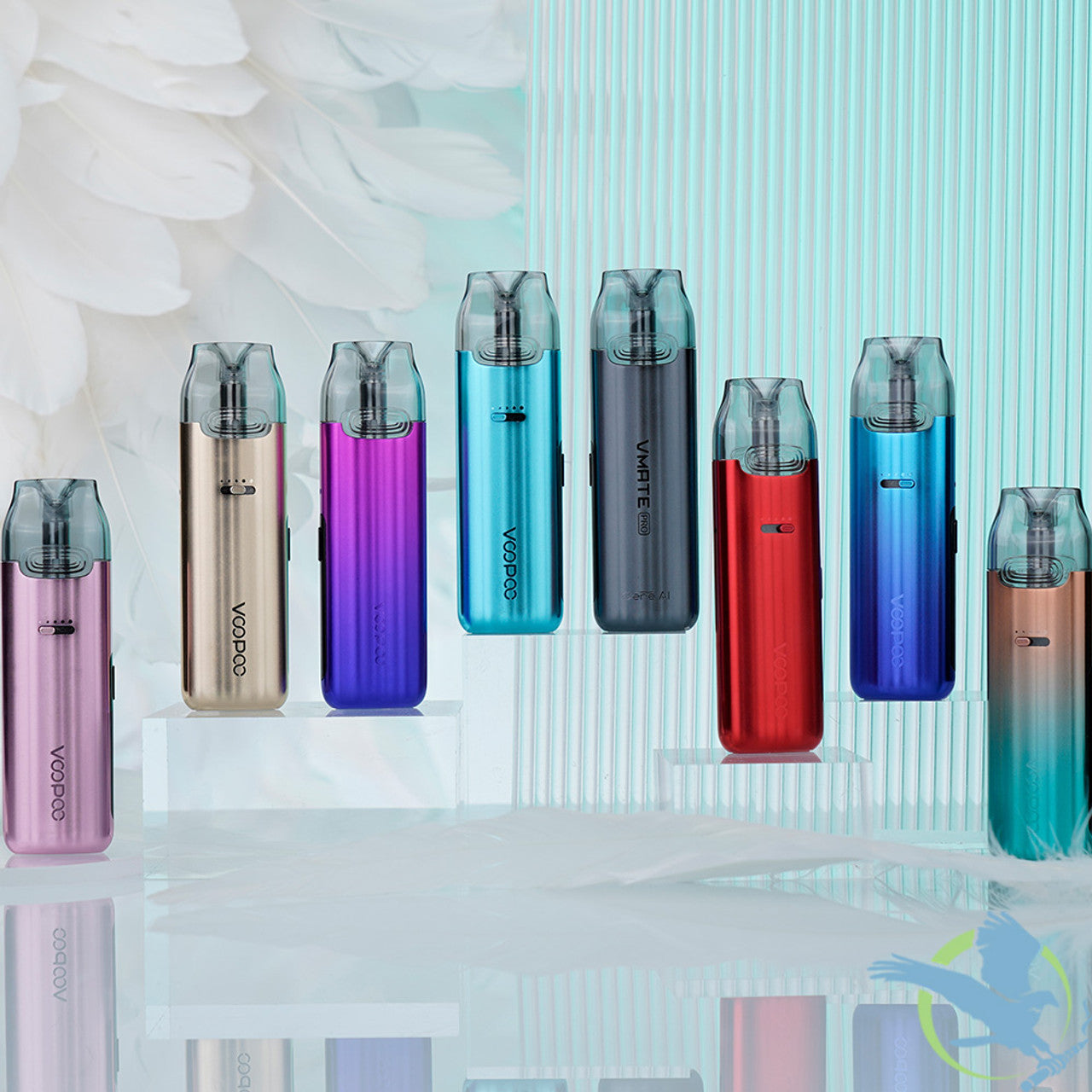 VooPoo Vmate Pro 900mAh Pod System Starter Kit With 2 x 3ML Refillable ...