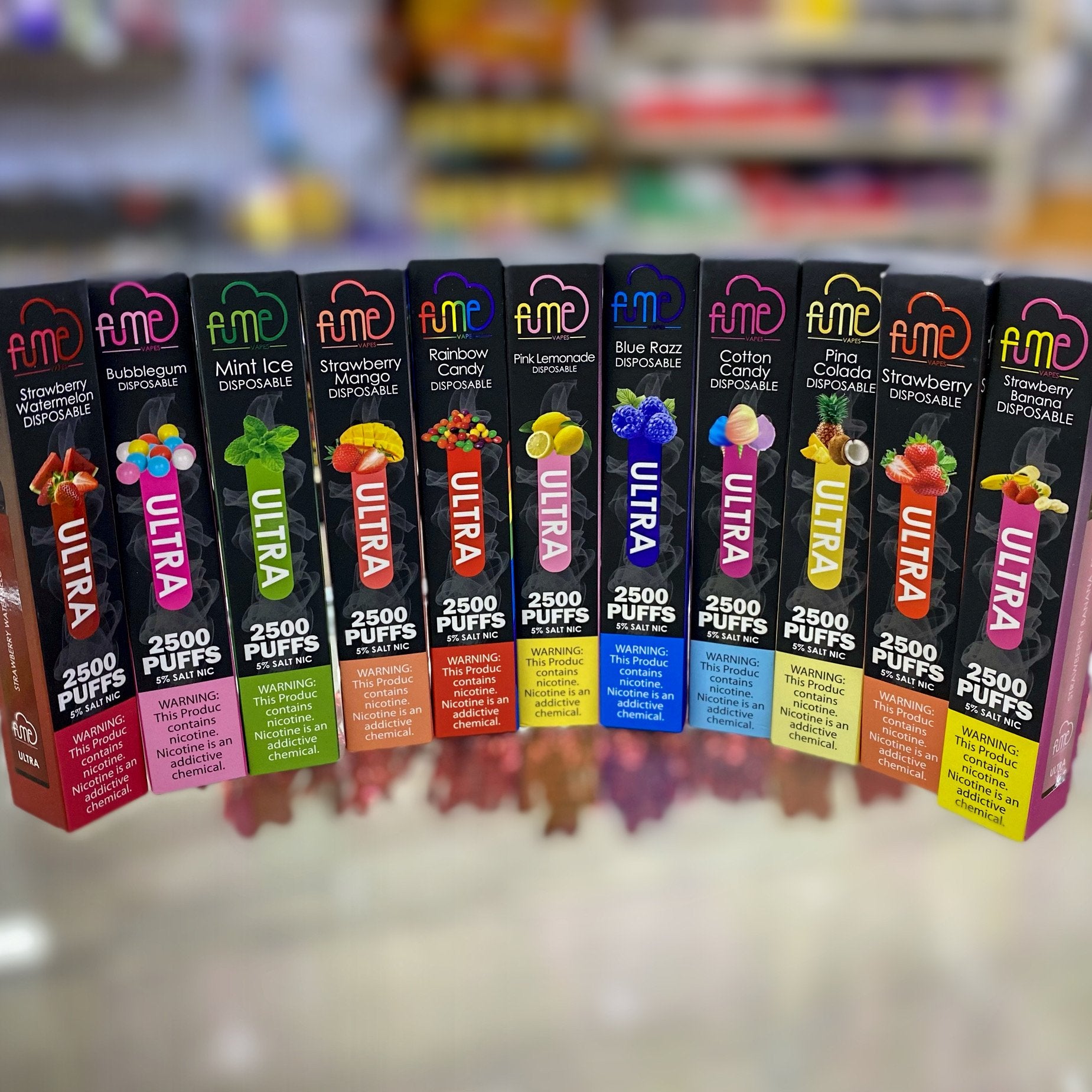 Fume Vapes Ultra 8ML 2500 Puffs 1000mAh Prefilled Nicotine Salt Dispos ...